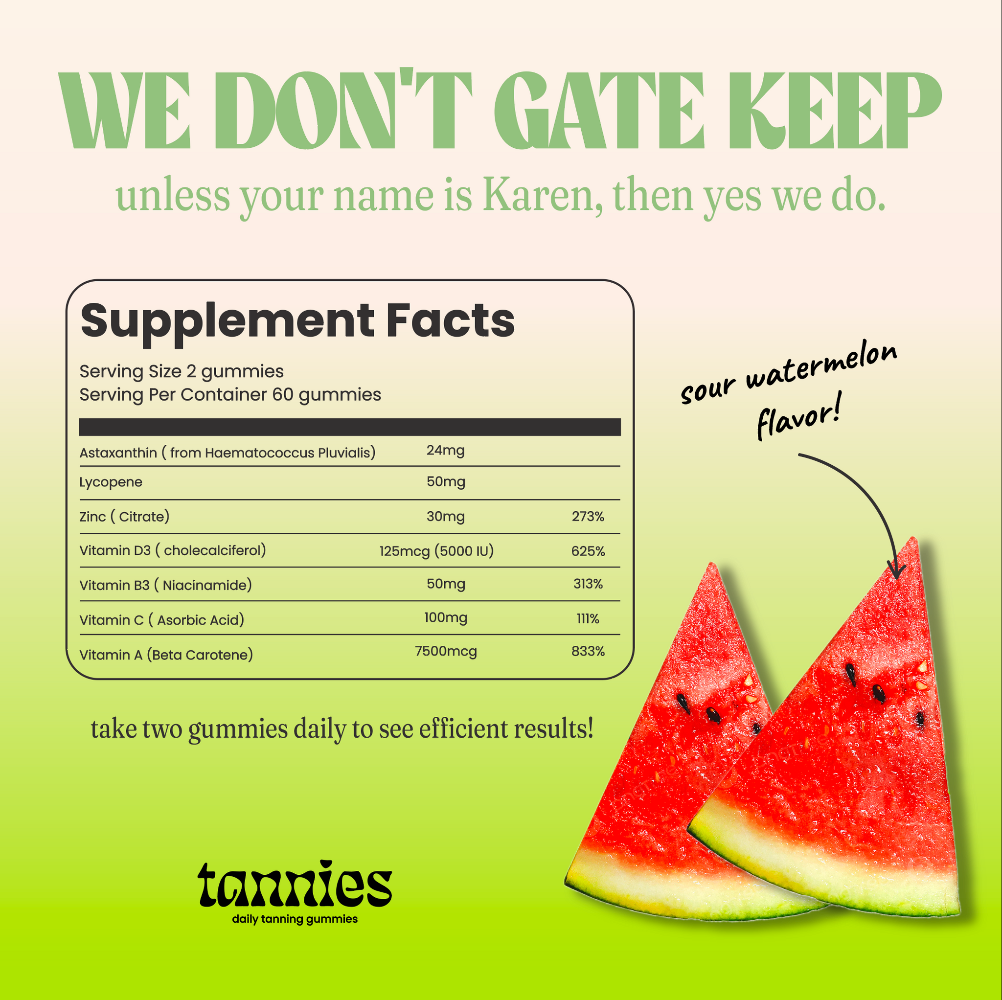 Tannies - Tanning Gummies – Tannies™